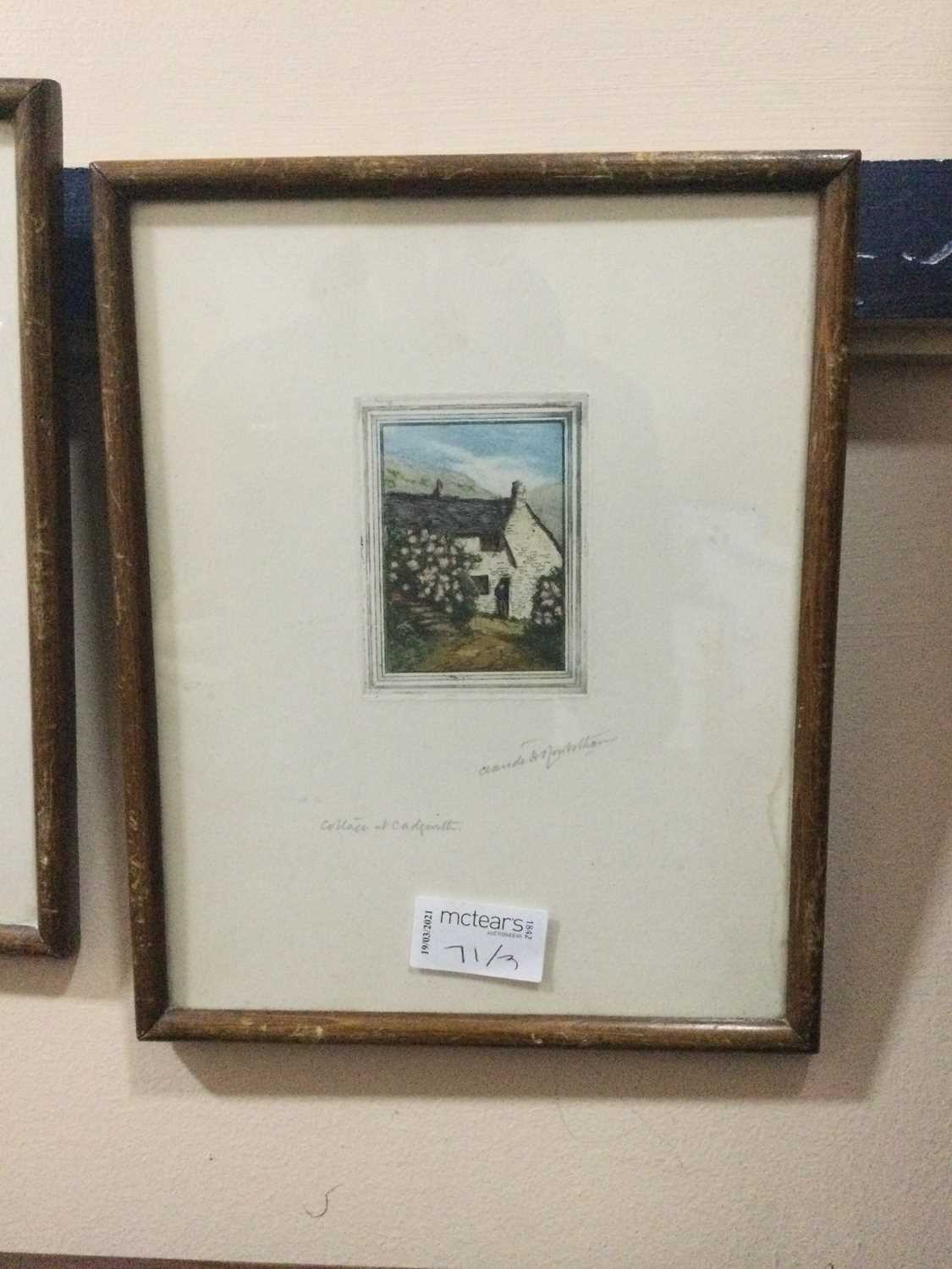 Lot 71 - A LOT OF THREE COLOUR ETCHINGS, BY CLAUDE