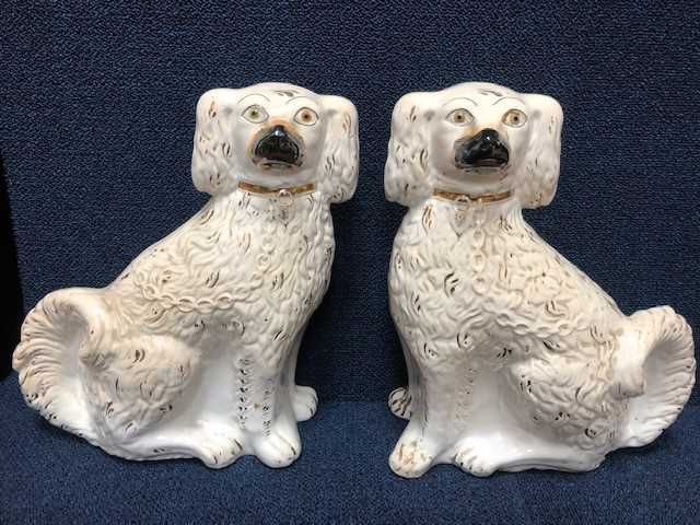 Lot 182 - A PAIR OF 20TH CENTURY WALLY DOGS AND