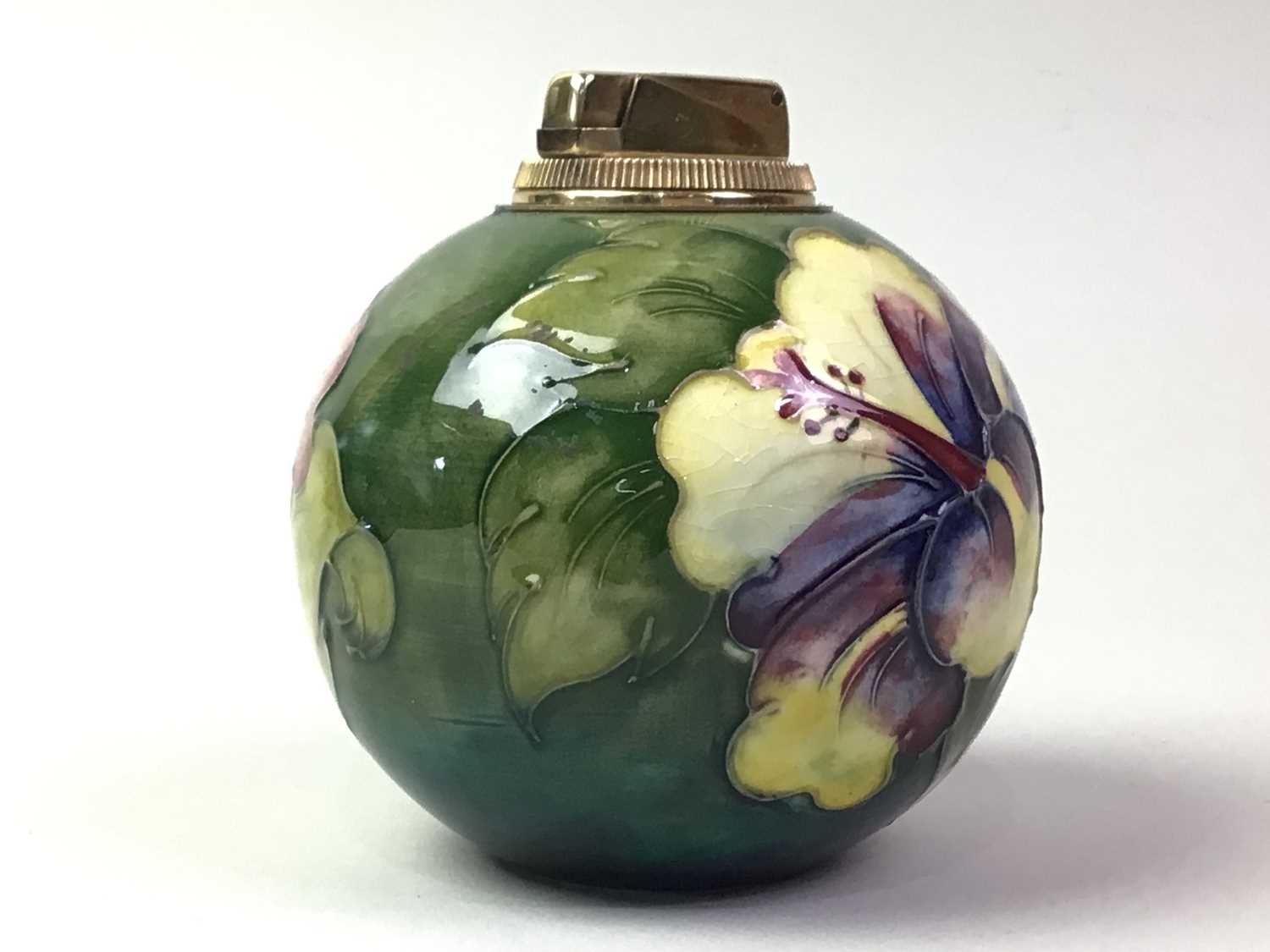 Lot 364 - MOORCROFT TABLE LIGHTER,
