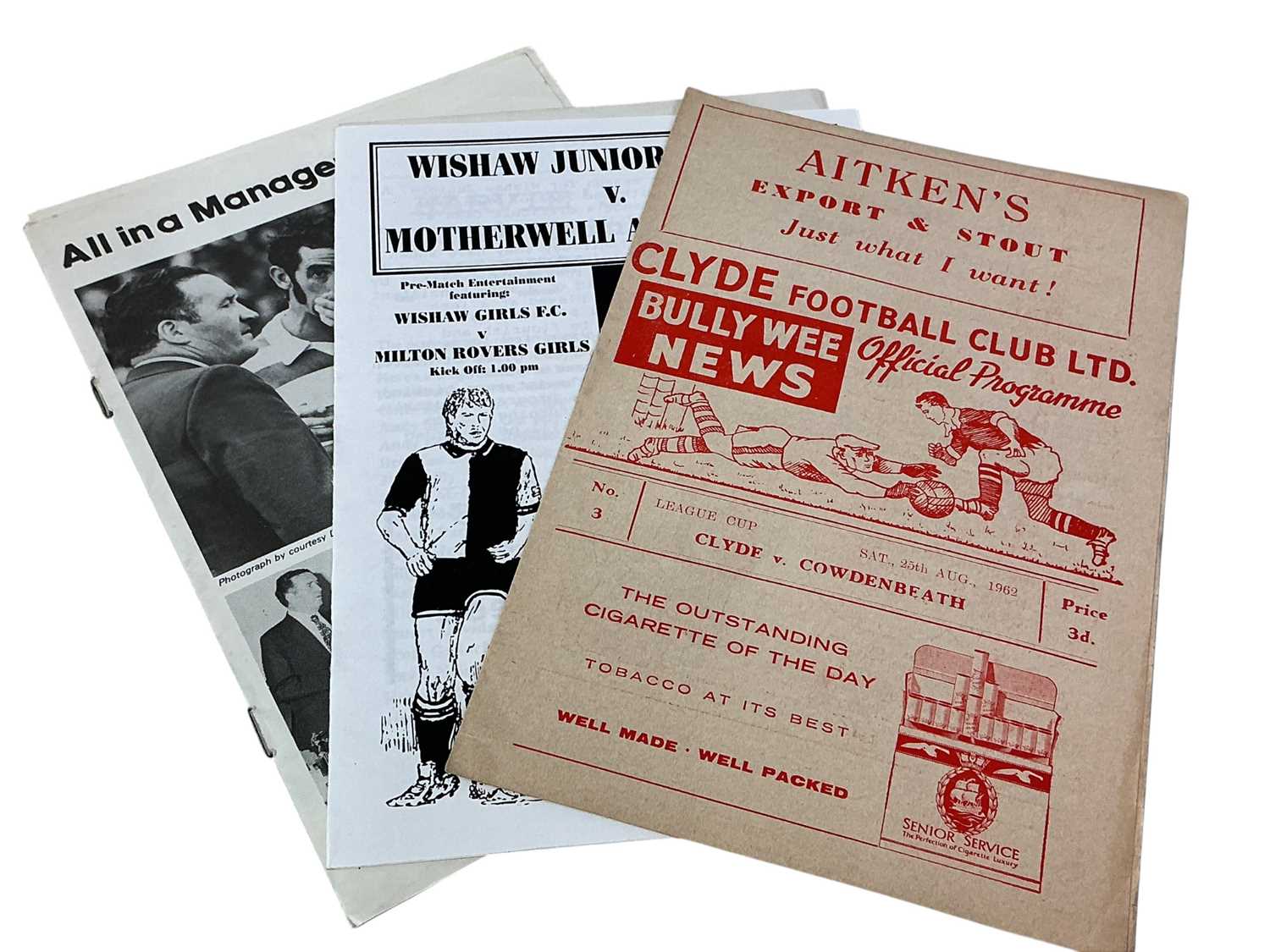 Lot 146 - GROUP OF VINTAGE SCOTTISH FOOTBALL