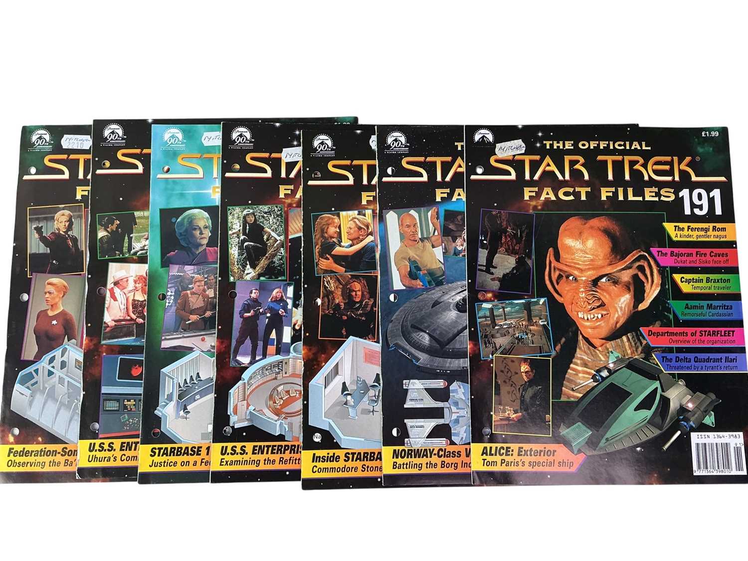 Lot 209 - GROUP OF STAR TREK FACT FILES,