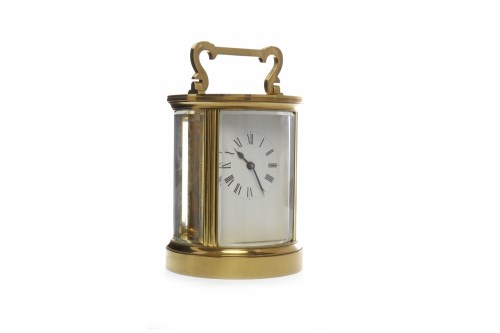 Lot 1045 - 20TH CENTURY BRASS CARRIAGE CLOCK by ACG,